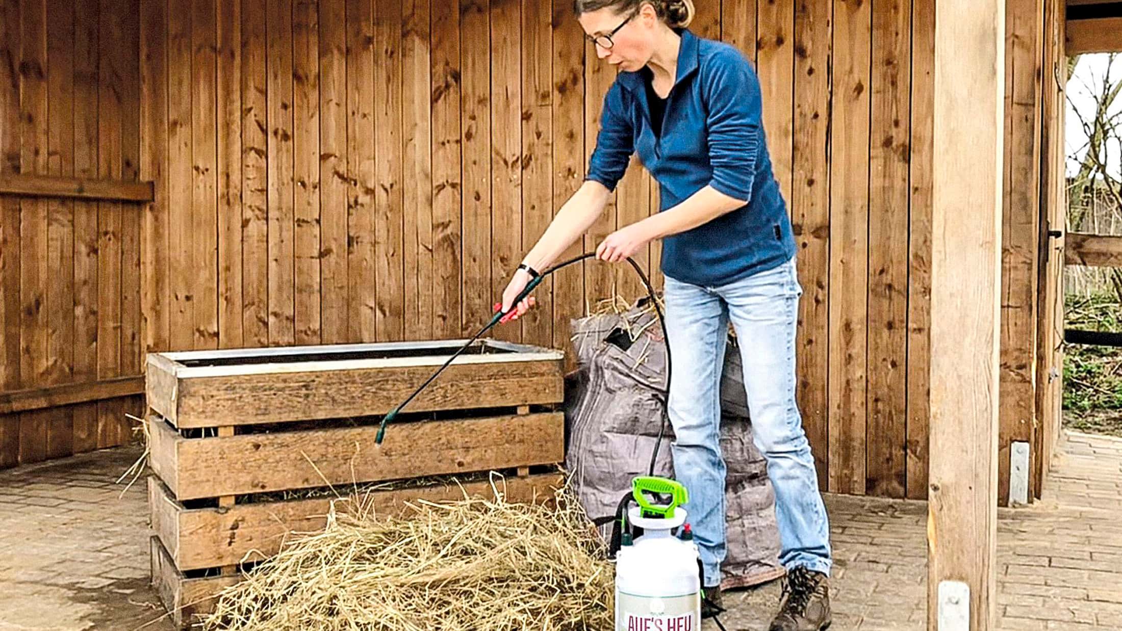 Gewürztes Heu für hustende Pferde
